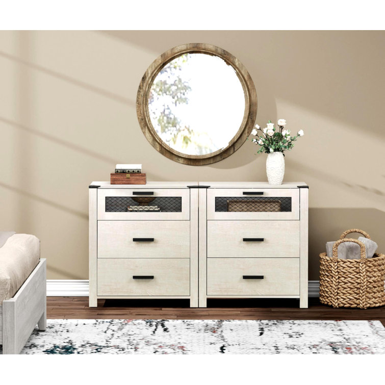 WAMPAT Dresser For Bedroom With 6 Drawers Storage Drawer Organizer Tall Chest Of Drawers For Closet Living Room Hallway Entryway antique White Wayfair
